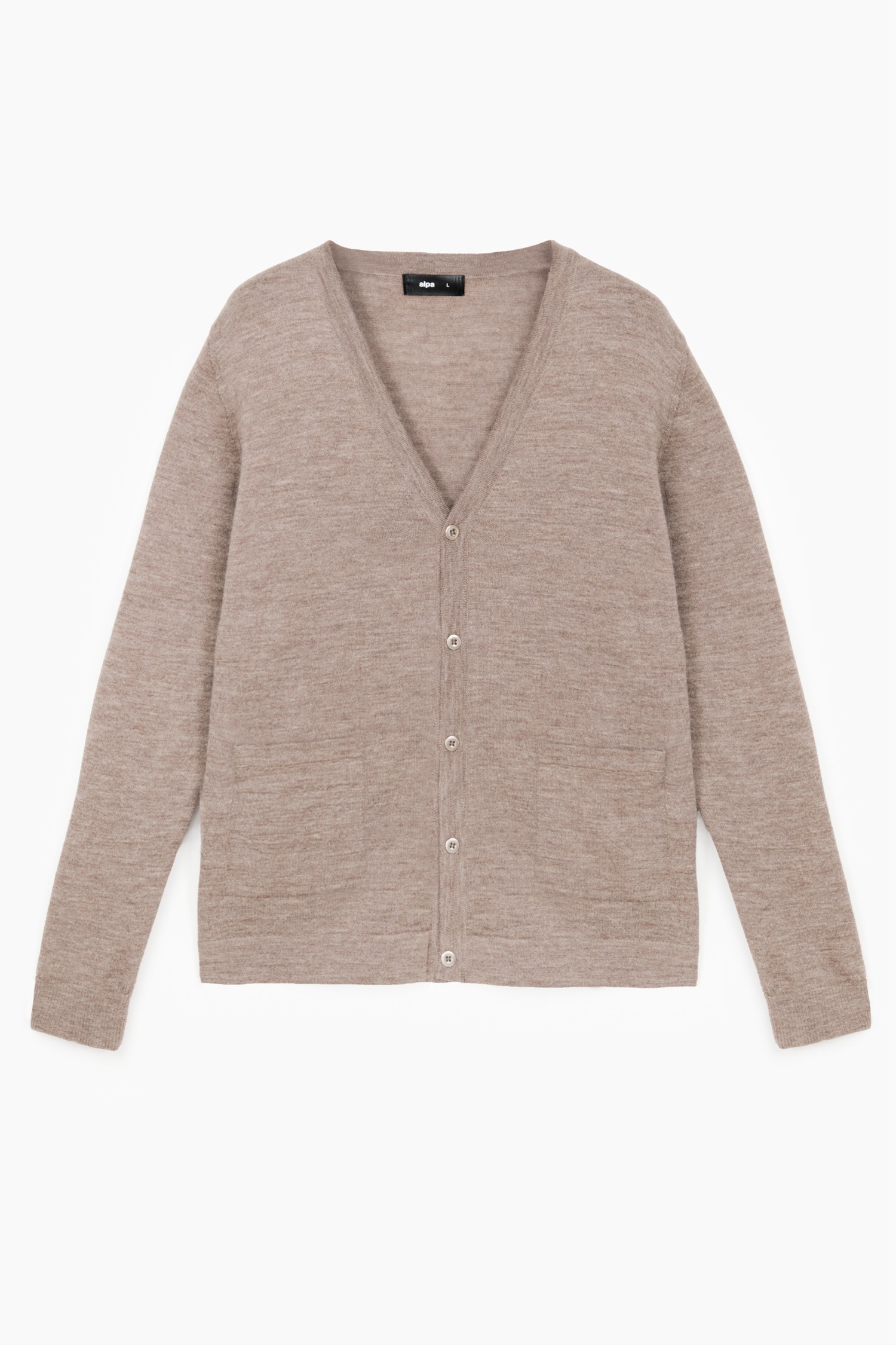 GRANITE cardigan, dark greige | Alpa