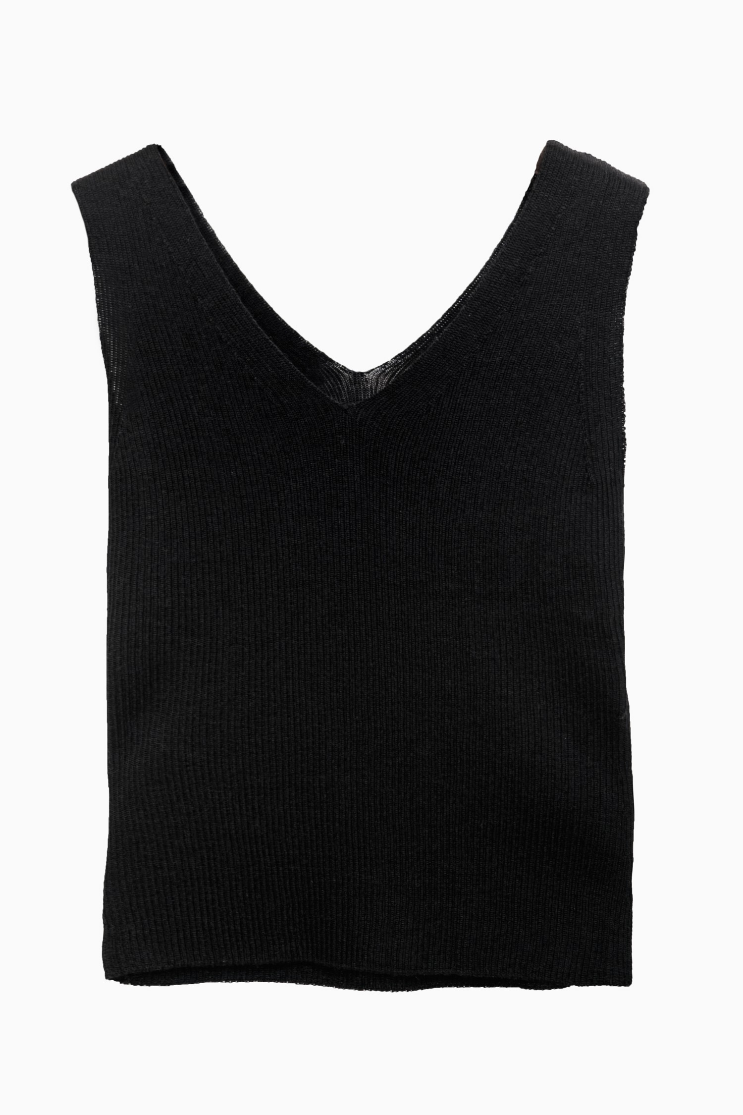 FLOW knitted top, black | Alpa