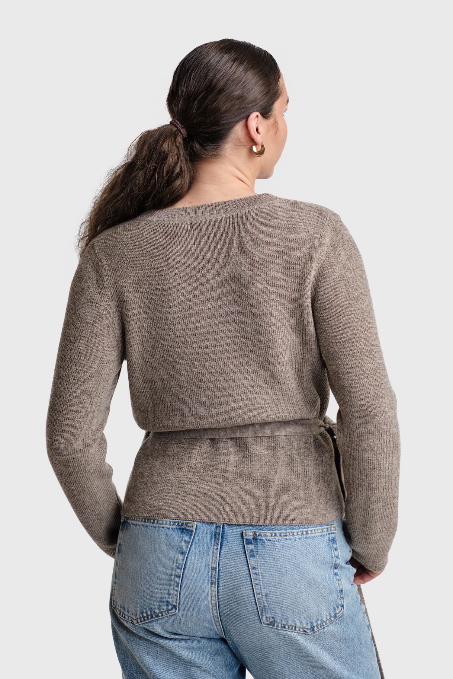 CALM cardigan, dark greige | Alpa